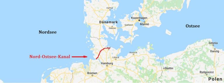 Aktuelle Schiffe im Nord Ostsee Kanal (NOK) - Live Schiffsverkehr